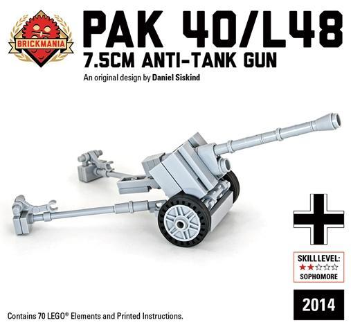 代訂+送砂包組[正版Lego樂高/Brickmania設計出品]二戰德軍 Pak 40/L48 7.5cm 反戰車炮組 | 露天市集 | 全台 ...