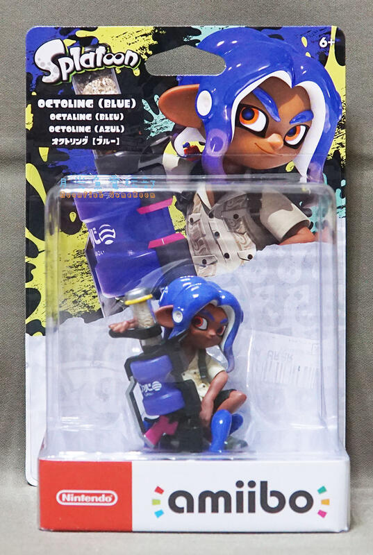 【月光魚】全新現貨 amiibo 漆彈大作戰 斯普拉遁3 Splatoon 章魚圈 藍色 男孩 Switch NS | 露天市集 | 全台最大的網路購物市集