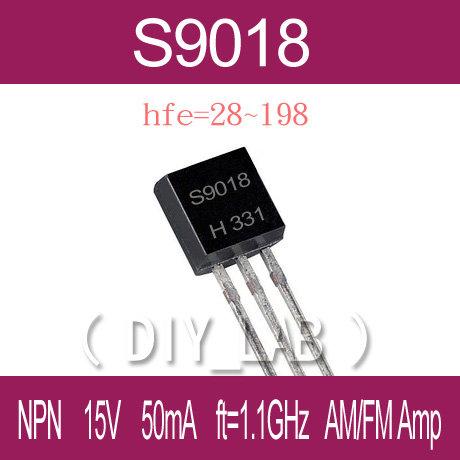 【DIY_LAB#581】(10個)電晶體 S9018/2SC9018 NPN 15V 50mA 1.1GHz RF放大 | 露天市集 | 全 ...