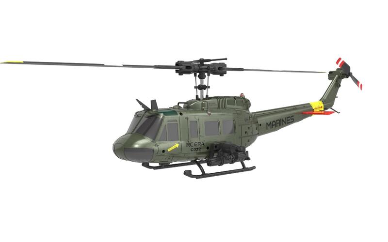 【崇武---CWI】RCERA C032休伊UH-1D UH-1H直升機6軸自穩光流定位TOF定高一鍵倒飛 現貨 | 露天市集 | 全台最大的網路購物市集