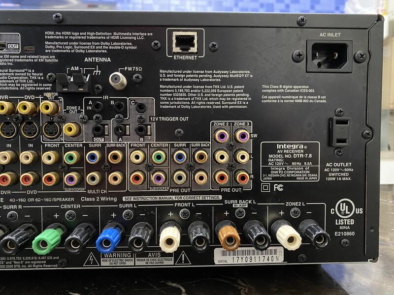 品項不錯 Integra dtr 7.8 FM/3D 4K 擴大機,HDMI 5.2 家庭劇院 有全新代用遙控器 | 露天市集 | 全台最大的 ...