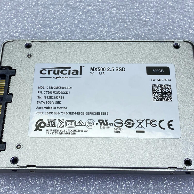 含稅價 Crucial MX500 SSD 500GB 二手測試良品 CT500MX500SSD1 小江~柑仔店 | 露天市集 | 全台最大的 ...