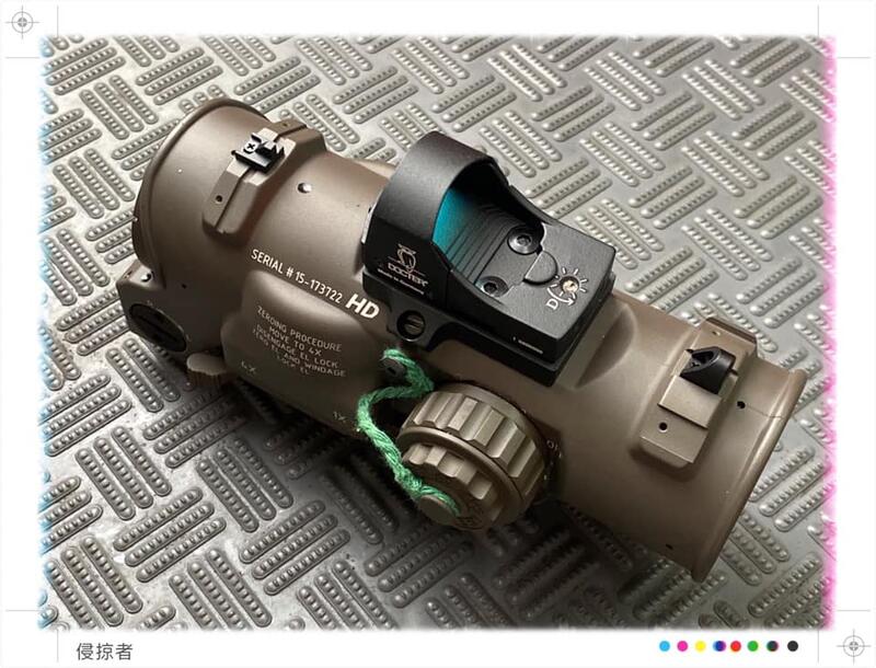 【侵掠者】 Elcan風格 SOCOM Specter DR 1X 4X红光戰術瞄準鏡/火車頭-凸字電池蓋-沙色 | 露天市集 | 全台最大的 ...