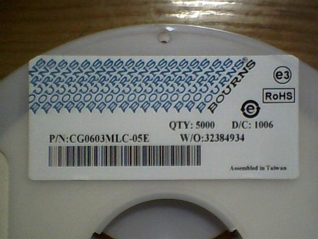 SMD BOURNS CG0603MLC-05E 0603 20pcs-50元整 | 露天市集 | 全台最大的網路購物市集
