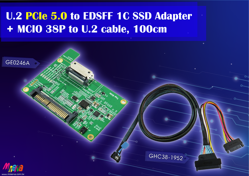MCIO to U.2 cable& U.2 PCIe 5.0 to EDSFF/Gen-Z 1C Adapter | 露天市集 | 全台最大 ...