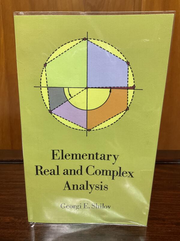 Elementary Real and Complex Analysis (Shilov,自藏未使用,有書套)Dover | 露天市集 | 全台最大的網路購物市集