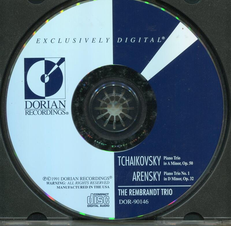 Tchaikovsky Arensky Piano Trios -- Rembrandt Trio -- Dorian | 露天市集 | 全台最大的網路購物市集