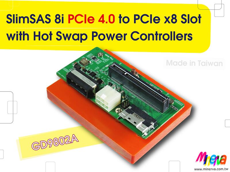SFF-8654 8i PCIe 4.0 to PCIe x8+Hot Swap Power Controllers轉卡 | 露天市集 | 全 ...
