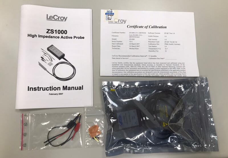 宇宏企業 中古 二手 LeCroy ZS1000 1.2G 主動式探棒 (含稅價) (可租售) 現貨 | 露天市集 | 全台最大的網路購物市集