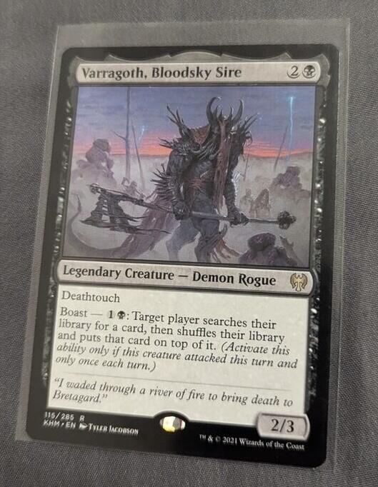 魔法部屋MTG單卡KHM Varragoth, Bloodsky Sire 腥天君父威拉格斯 【英文NM】傳奇 | 露天市集 | 全台最大的 ...