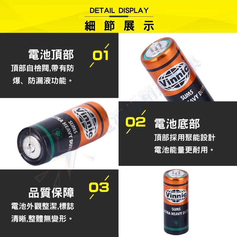 Vinnic SUM5 N size R1-N 1.5V 碳鋅 5號電池 轉經輪電池【SUM5】 | 露天市集 | 全台最大的網路購物市集