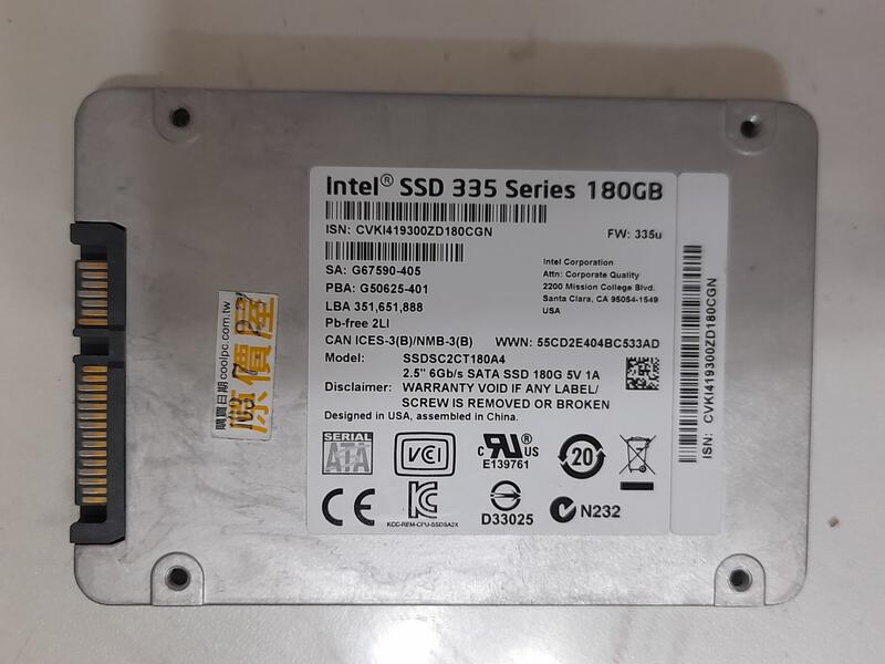 Intel SSD 335 Series 180GB SATA3 SSD固態硬碟 | 露天市集 | 全台最大的網路購物市集