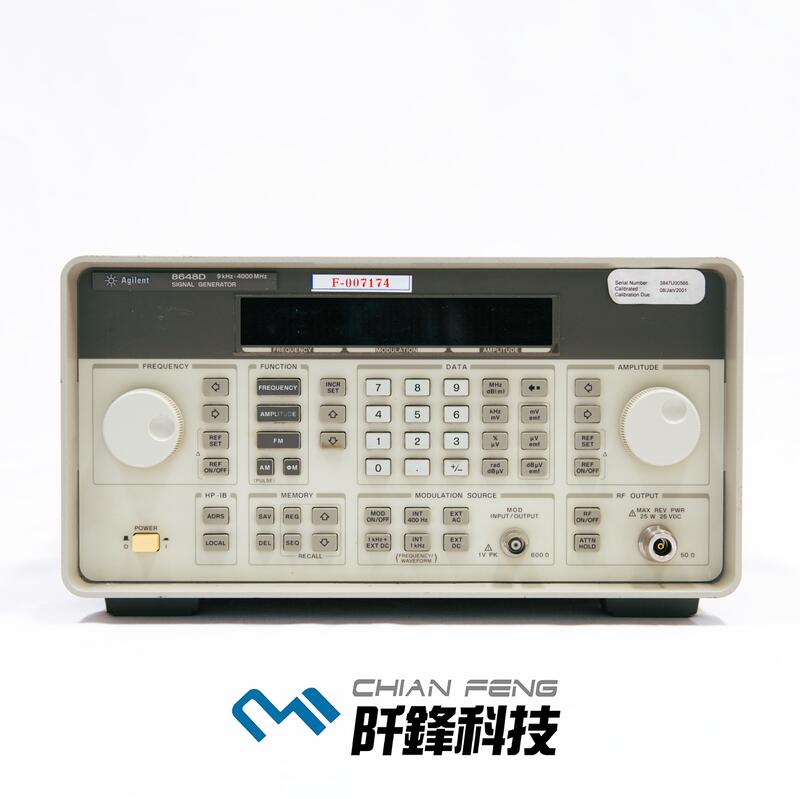 【阡鋒科技 專業二手儀器】安捷倫 Agilent 8648D 高頻合成信號產生器，9 kHz 到 4.0 GHz | 露天市集 | 全台最大的 ...