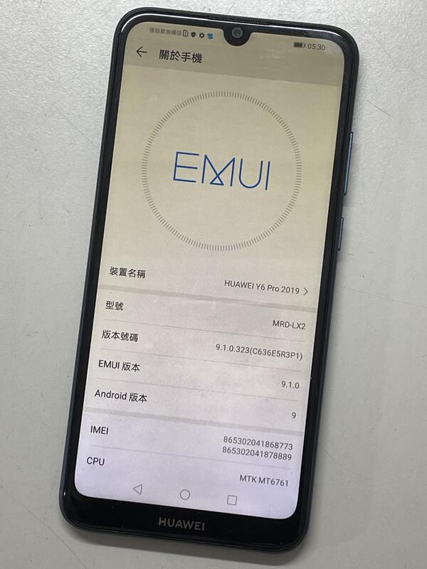 華為 HUAWEI Y6 Pro 2019 MRD-LX2 3G / 32G 6.09吋 已還原 可蓄電 手機 零件機 | 露天市集 | 全台 ...