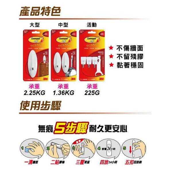 【阿筆文具】3M COMMAND 無痕系列 鐵上鉤收納系列27071.27070.27067 | 露天市集 | 全台最大的網路購物市集