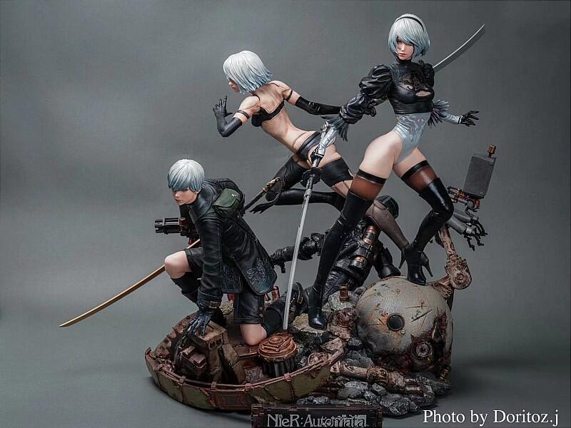 『胖虎館』代購 Prime 1 Studio P1S 尼爾 機械紀元 自動人形 2B A2 9S GK 雕像 完成品 | 露天市集 | 全台最大的網路購物市集