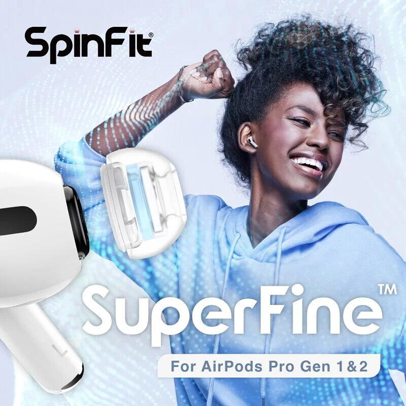 【海恩數位】SpinFit SuperFine™ AirPods Pro 1 & 2專用矽膠耳塞 | 露天市集 | 全台最大的網路購物市集