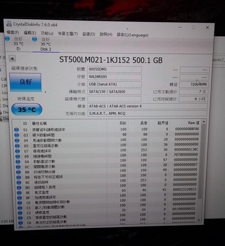 ST500LM021-1KJ152 500GB 2.5吋 7mm 硬碟 高轉速7200轉 庫存新品 筆電用 超薄型 | 露天市集 | 全台最大 ...