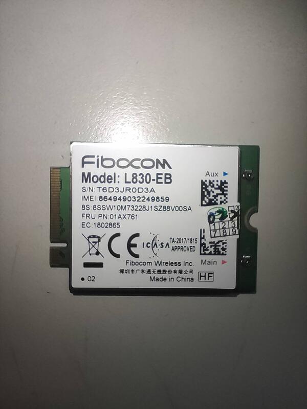 台灣Fibocom L830-EB 聯想X280 X380 S1 P52s T580 T480 L580 4G無線網卡 | 露天市集 | 全台 ...