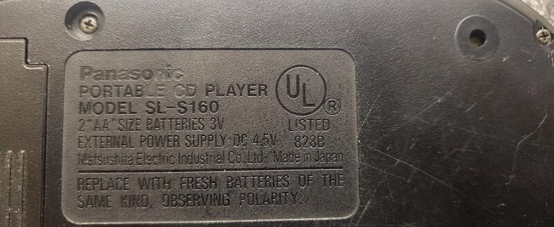 古董 古早 早期 Panasonic SL-S160 CD PLAYER CD 隨身聽 ~~讀不到片 | 露天市集 | 全台最大的網路購物市集