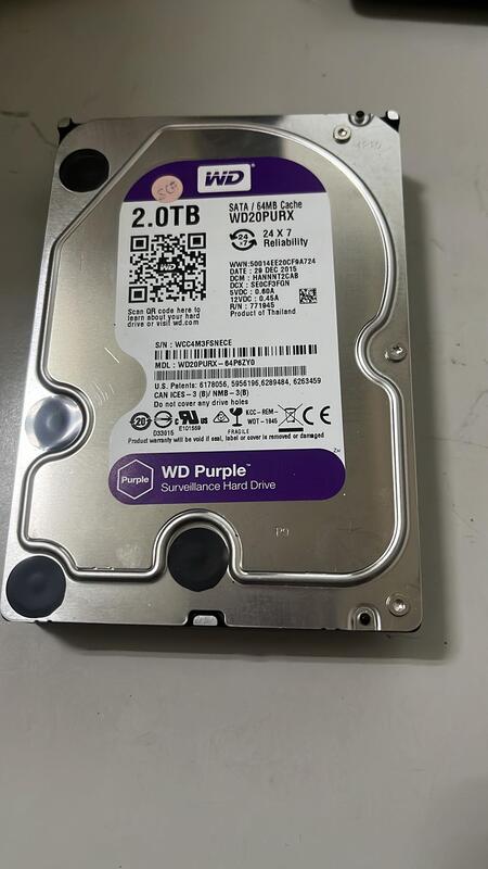 WD 紫 2TB WD20PURX | 露天市集 | 全台最大的網路購物市集