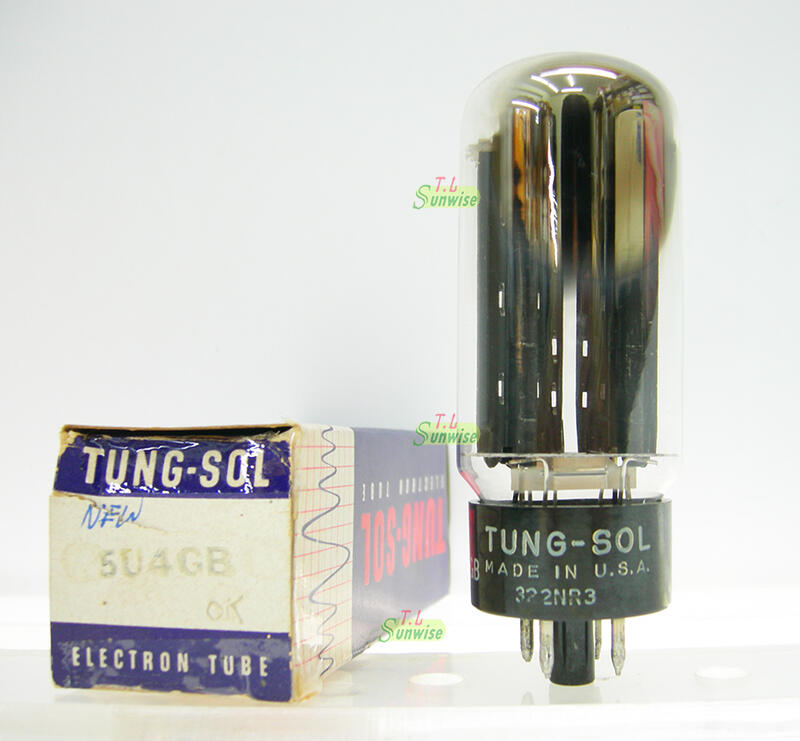 可取代 5U4 G ︽NO:6040 美國 TUNG-SOL 5U4GB (NIB) 真空管 黑屏 側邊雙O環 一標1只 | 露天市集 | 全 ...