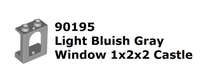 【磚樂】LEGO 樂高 90195 4642934 Window 1x2x2 Castle 淺灰 城堡 窗框 | 露天市集 | 全台最大的網路購物市集