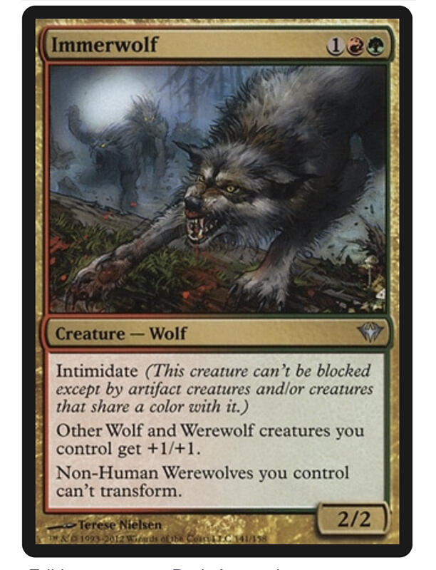 魔法部屋MTG單卡售DKA 黑影籠罩 Immerwolf 恆狼【英文+繁體中文Mint】 | 露天市集 | 全台最大的網路購物市集