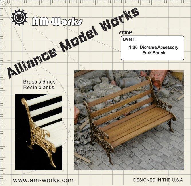 美國Alliance Model Works LW35004 1/35 公園長椅（場景配件） | 露天市集 | 全台最大的網路購物市集