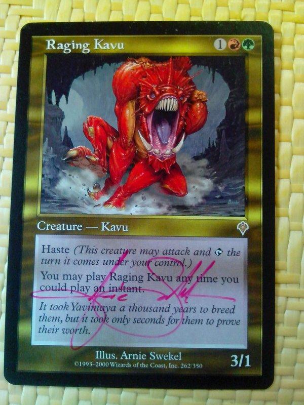 魔法部屋MTG單張卡出售 INV 大戰役 Raging Kavu 憤怒卡甫 【英文NM畫家簽名】 | 露天市集 | 全台最大的網路購物市集