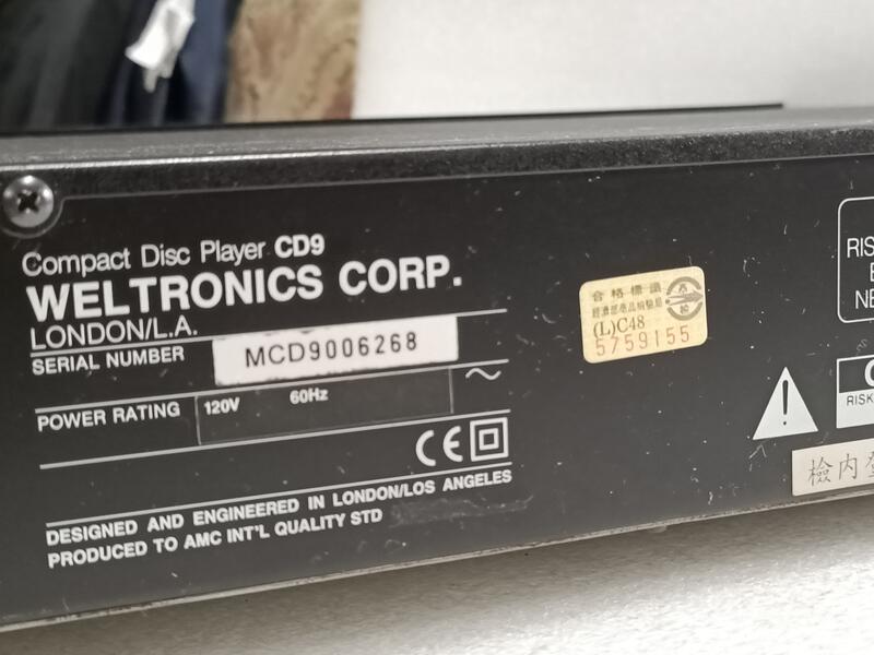 編號1000/英國AMC CD9播放機無遙控器，圖片實物拍照，提問前請先詳閱物品說明,內有詳述，虧售3000元 | 露天市集 | 全台最大的 ...