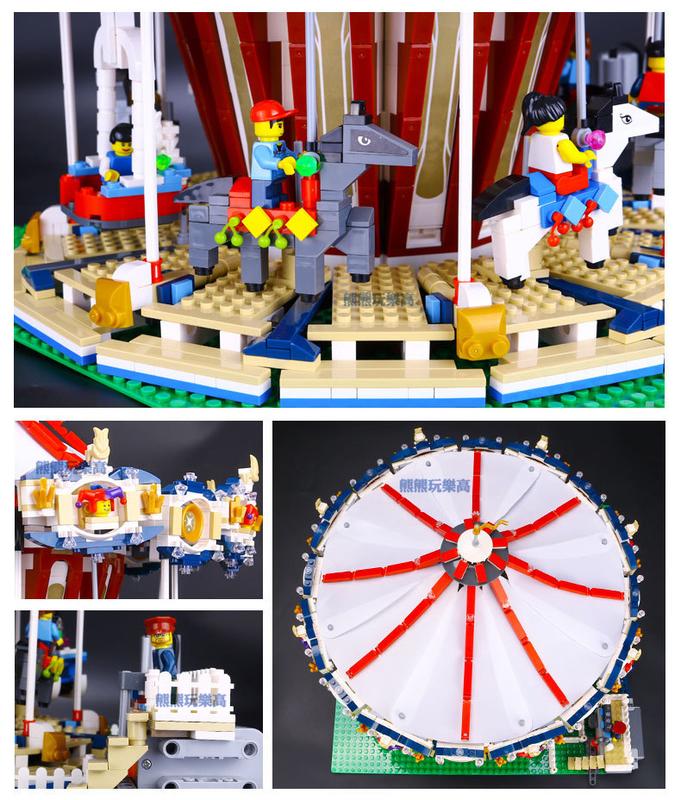 【封廠斷貨】樂拼15013A - 旋轉木馬電動升級版 / 1096【熊熊玩積木】 | 露天市集 | 全台最大的網路購物市集