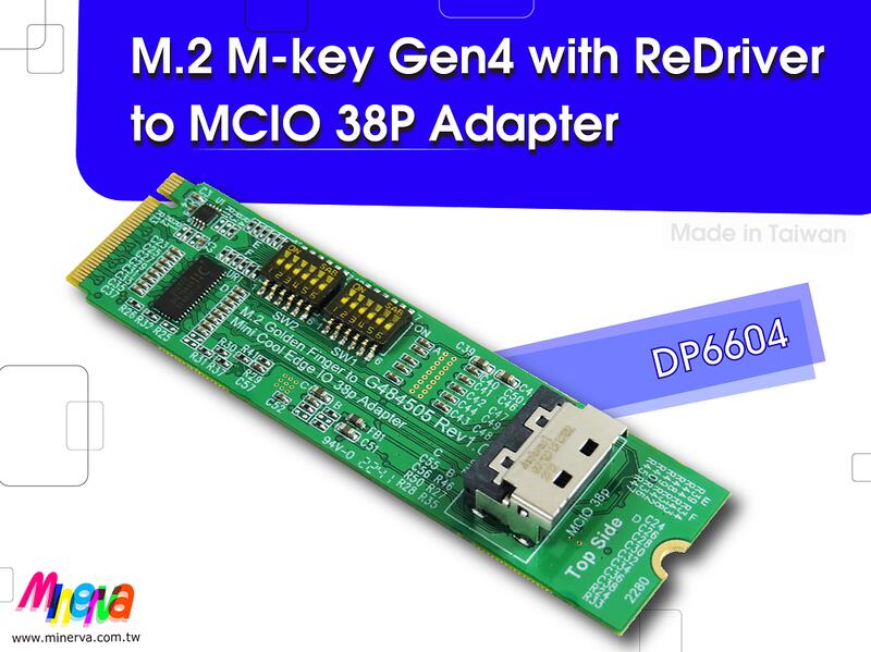 M.2 M-key PCIe 4.0 with ReDriver for MCIO 38P | 露天市集 | 全台最大的網路購物市集