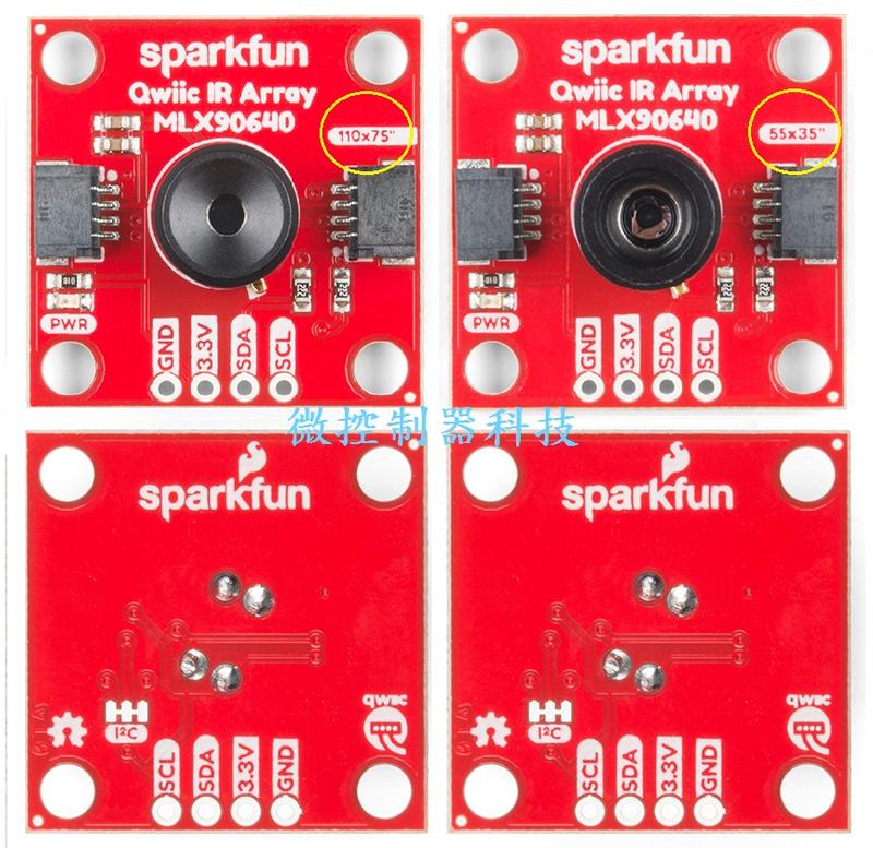 【微控】含稅附發票、美國 Sparkfun MLX90640 110°、55° IR Array、32x24 點陣熱像儀 | 露天市集 | 全台最大的網路購物市集