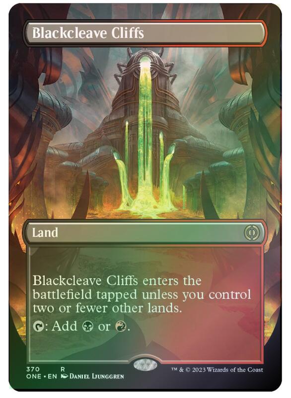 MTG 魔法風雲會 ONE 閃卡 暗峰山崖 Blackcleave Cliffs 擴圖 | 露天市集 | 全台最大的網路購物市集