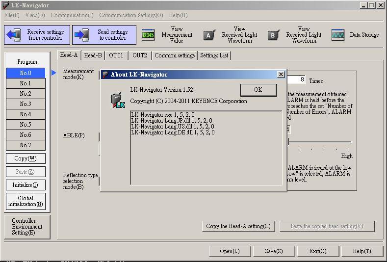 LK-H1W KEYENCE 基恩斯 LK-G 系列設定和支援軟體 LK-Navigator Ver.1.52 安裝光碟 | 露天市集 | 全 ...