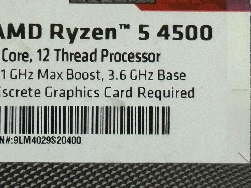 AMD (CPU3)RYZEN 5 4500無內顯(SOCKET AM4) | 露天市集 | 全台最大的網路購物市集