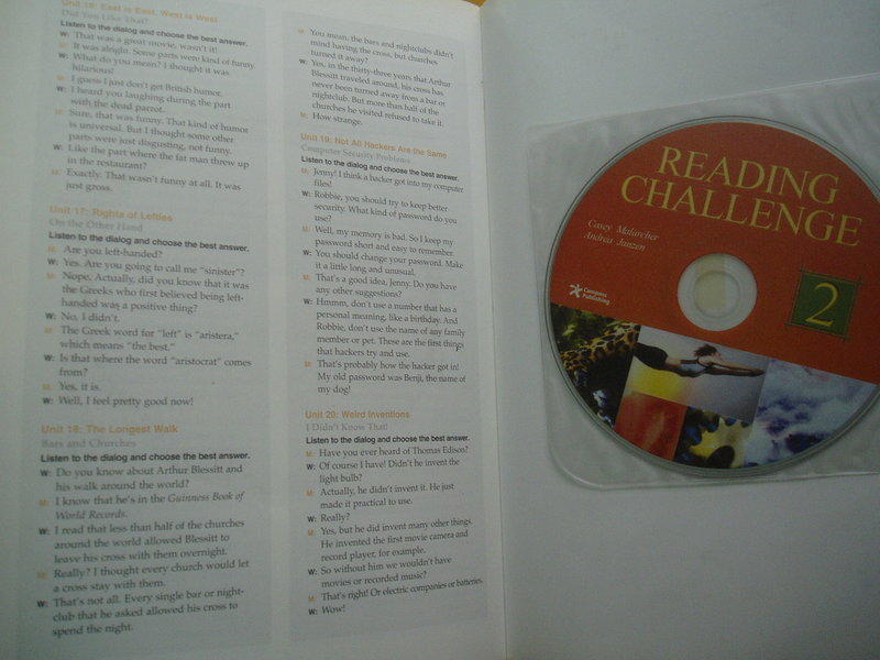 READUNG CHALLENGE 2 附光碟ISBN 9781932222517 七成新約1/3有劃記 Andrea Janzen & Casey Malarcher Compass ...