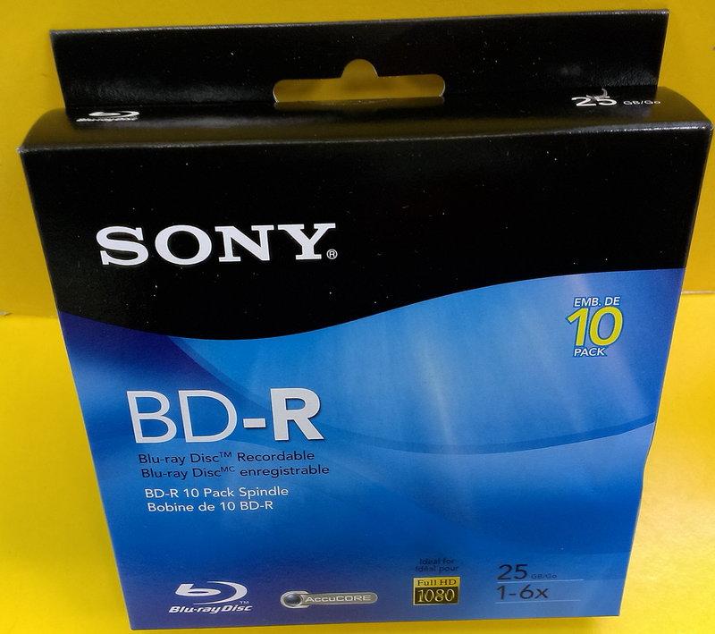 ※藍光一番※ SONY BD-R 25GB 1-6X 不可印藍光片 50片免運(10片布丁桶紙盒裝) | 露天市集 | 全台最大的網路購物市集