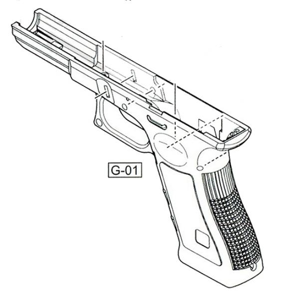 【KUI】WE G17 IPSC 變形金剛 下槍身 (零件編號#G-01)~37627 | 露天市集 | 全台最大的網路購物市集