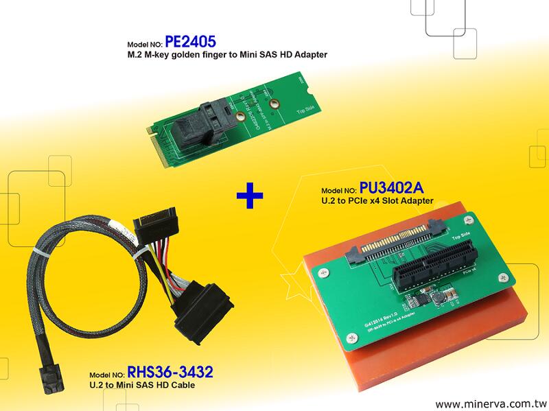 M.2 M-key to MiniSAS HD+U.2 to SFF-8643 Cable+U.2 to PCIe x4 | 露天市集 | 全 ...