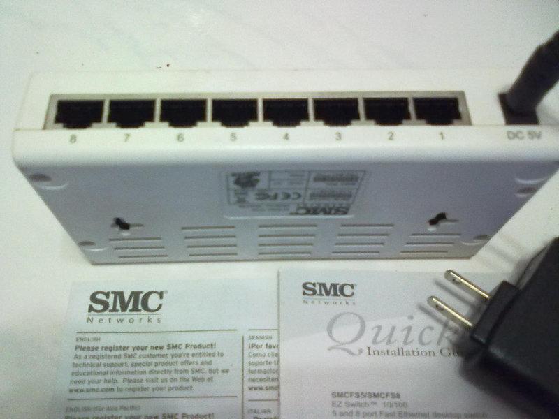 SMC 8port 8埠 10/100 節能型網路交換器 SMCFS8 EZ SWITCH | 露天市集 | 全台最大的網路購物市集