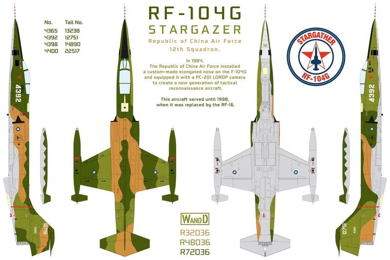 WandD_1/48_ROCAF RF-104G 始安機鼻_R48035_R48036 | 露天市集 | 全台最大的網路購物市集