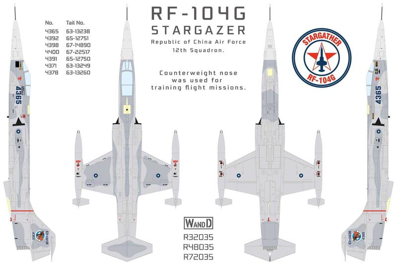 WandD_1/48_ROCAF RF-104G 始安機鼻_R48035_R48036 | 露天市集 | 全台最大的網路購物市集