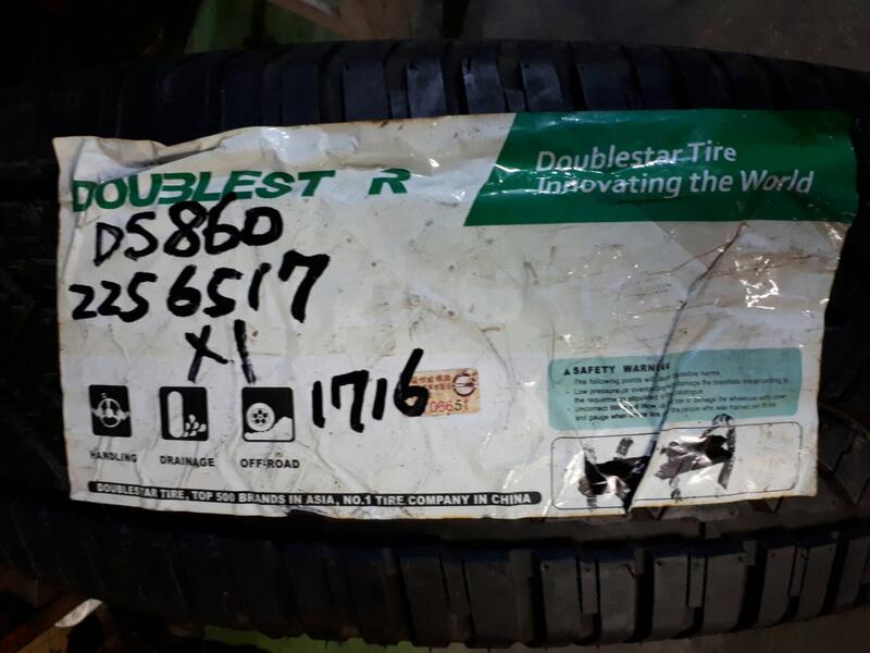 阿傑 全新 庫存新胎 2017年 225/65/17 雙星 DOUBLE STAR DS860 只有一條 一條1000 | 露天市集 | 全台 ...