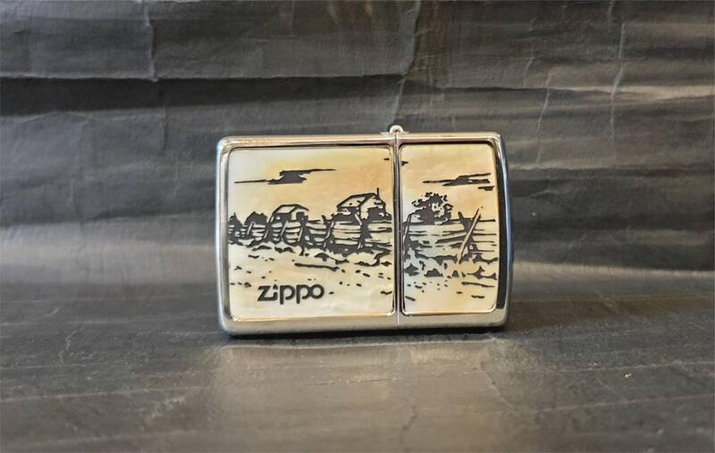 ONE*$1~日系*ZIPPO*Farm Shells -1991《農莊貝殼 》三面加工*鍍鉻拉絲/染色*貝殼鑲崁 | 露天市集 | 全台最大 ...
