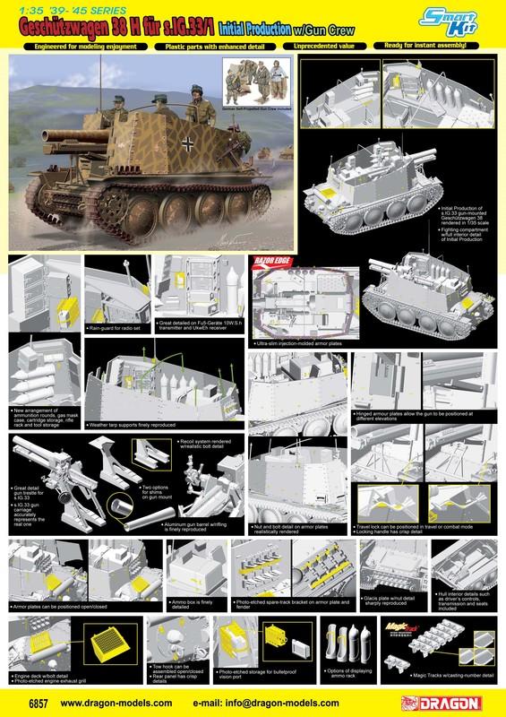 DRAGON 威龍模型 6857 Geschutzwagen 38 H fur s.IG.33 / 1 1/35 | 露天市集 | 全台最大的 ...