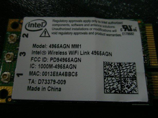 Intel WiFi Link 4965AGN 四頻無線網路卡4965 AGN NIMI-PCIE 正版 通用型 $750 | 露天市集 ...