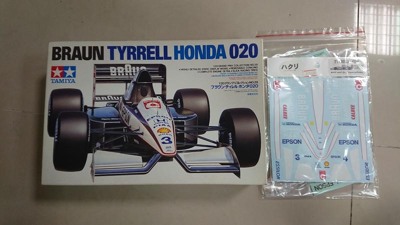 絕版 TAMIYA 田宮 F1 Braun Tyrrell Honda 020 1/20 附水貼 | 露天市集 | 全台最大的網路購物市集