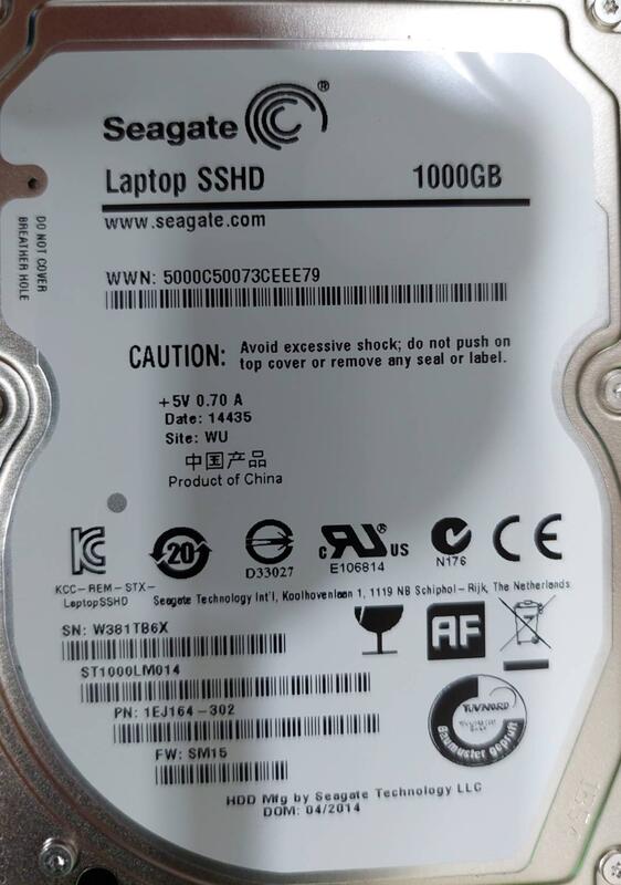 希捷 SEAGATE 1TB ST1000LM014 64MB 2.5吋 9mm ，ATA SSHD 筆電 固態混合硬碟 | 露天市集 | 全 ...
